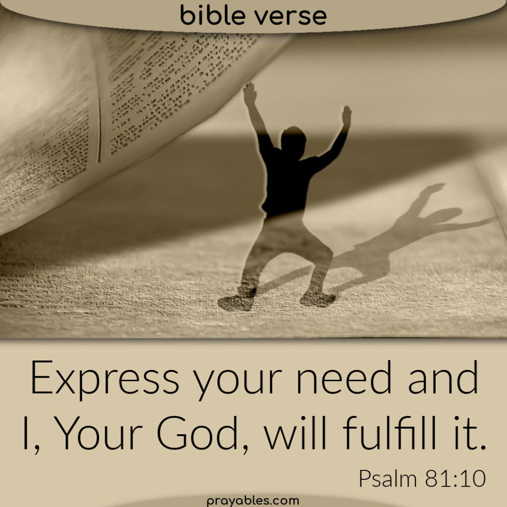 Bible Psalm 81 10 Prayables