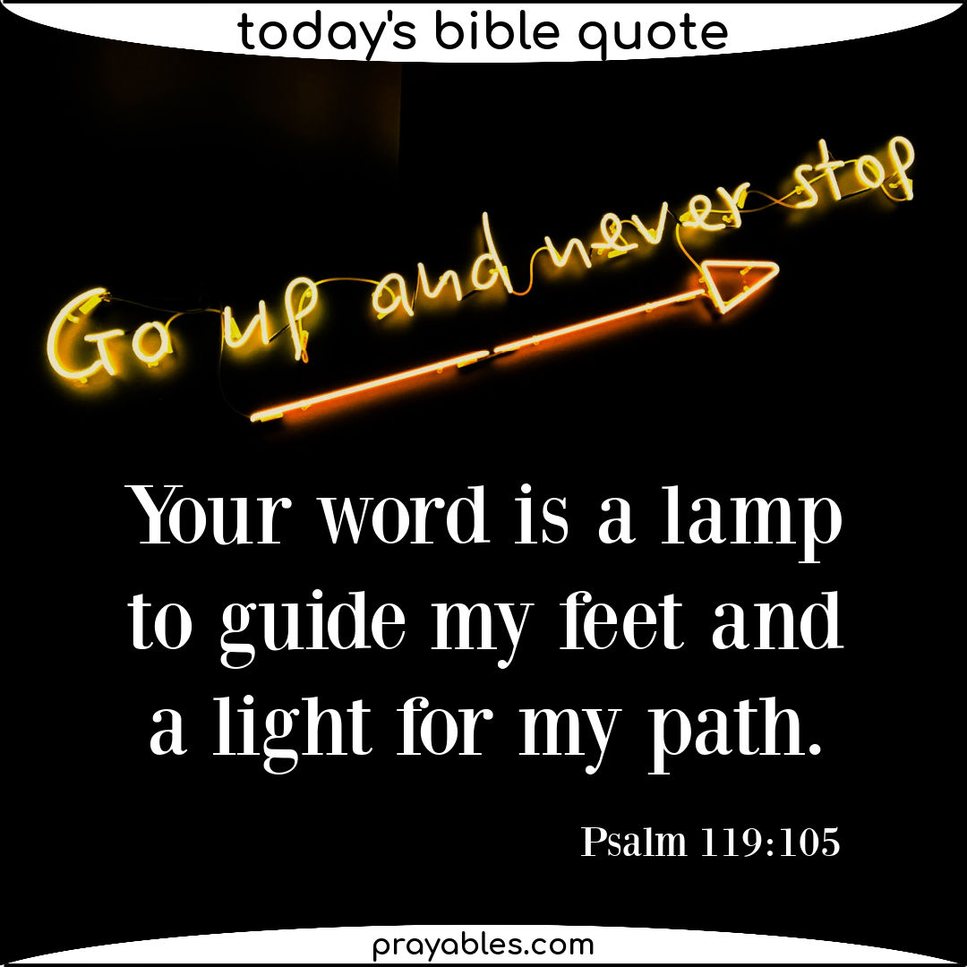Bible Psalm 119 105 Prayables