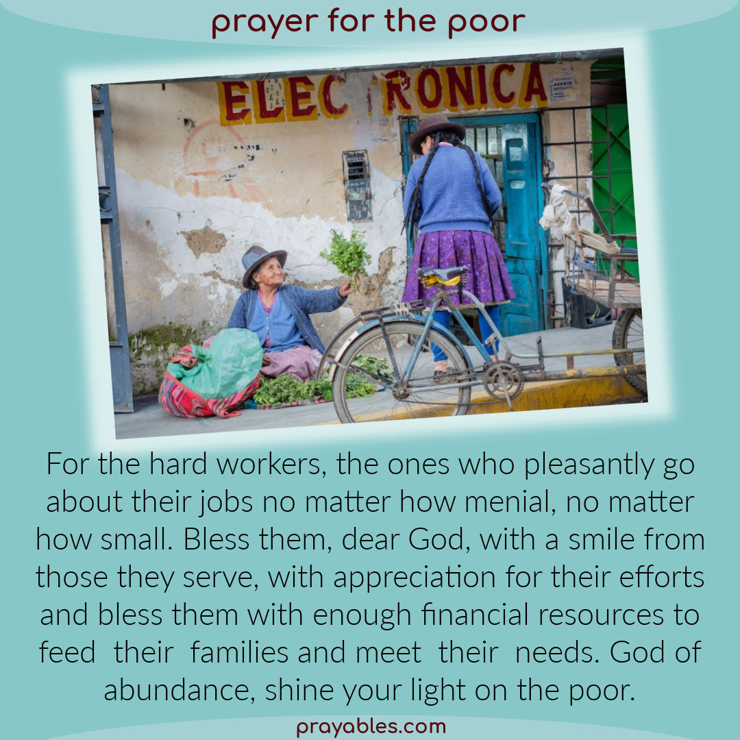 Prayer: For the Poor - Prayables
