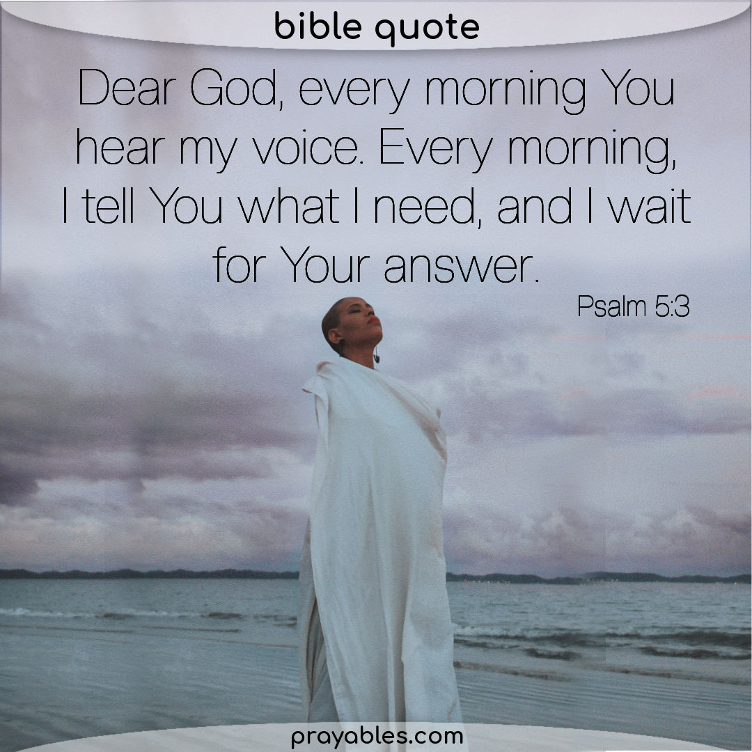Bible Psalm 5 3 Prayables