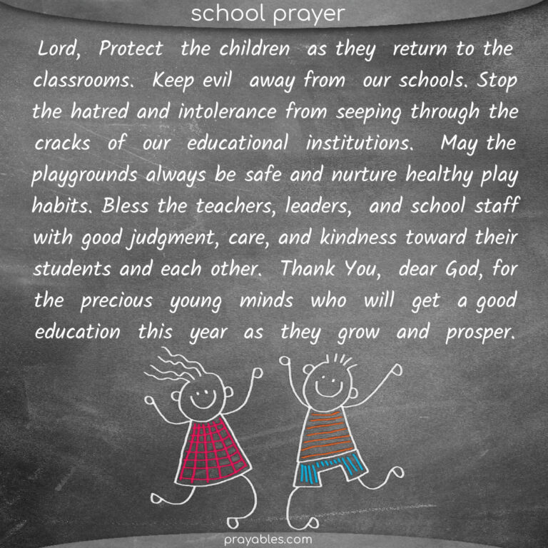 Prayer: New School Year - Prayables