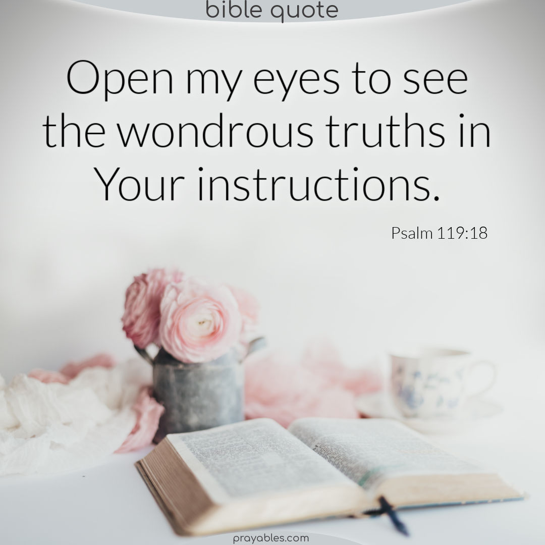 Bible Psalm 119 18 Prayables