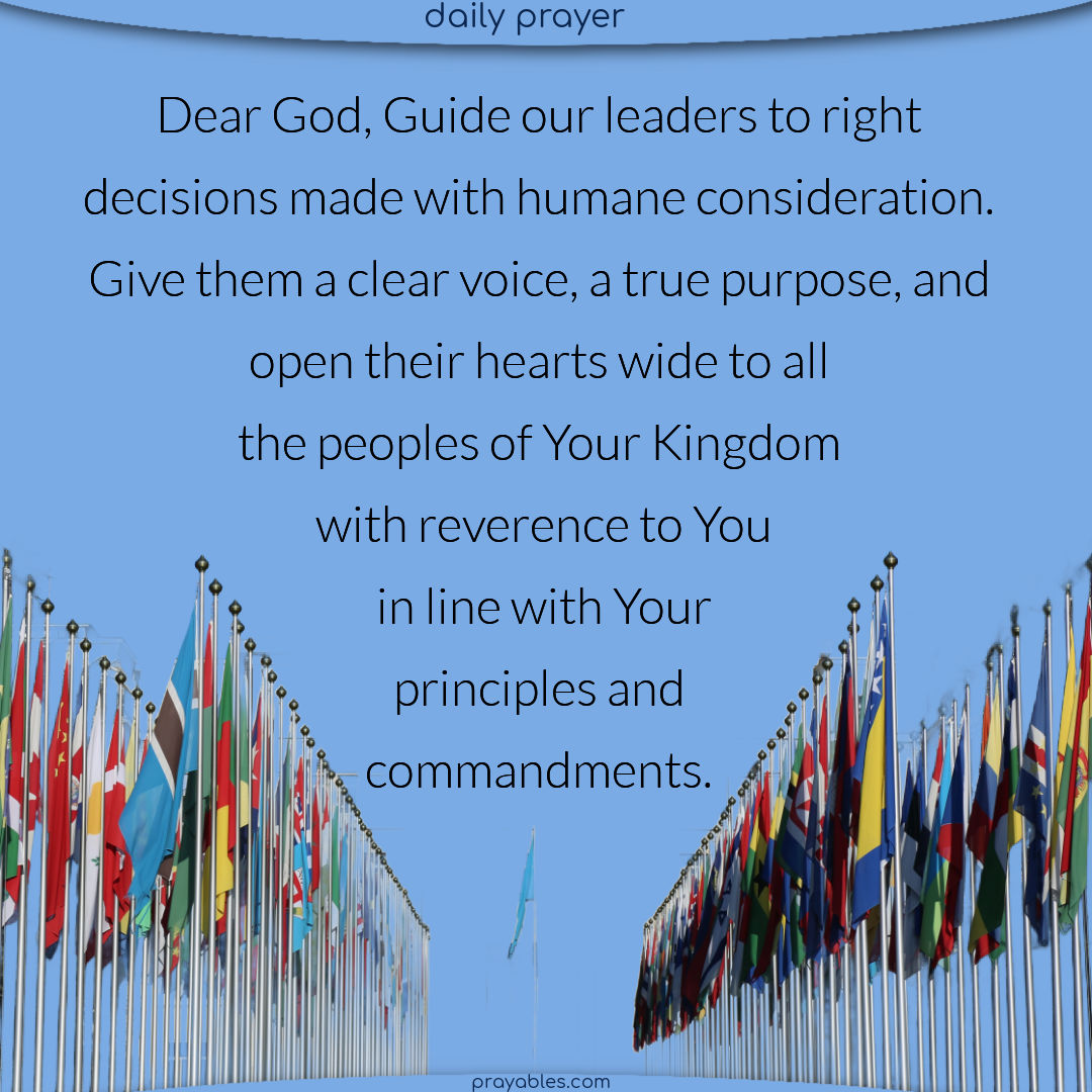 Prayer: World Leaders - Prayables
