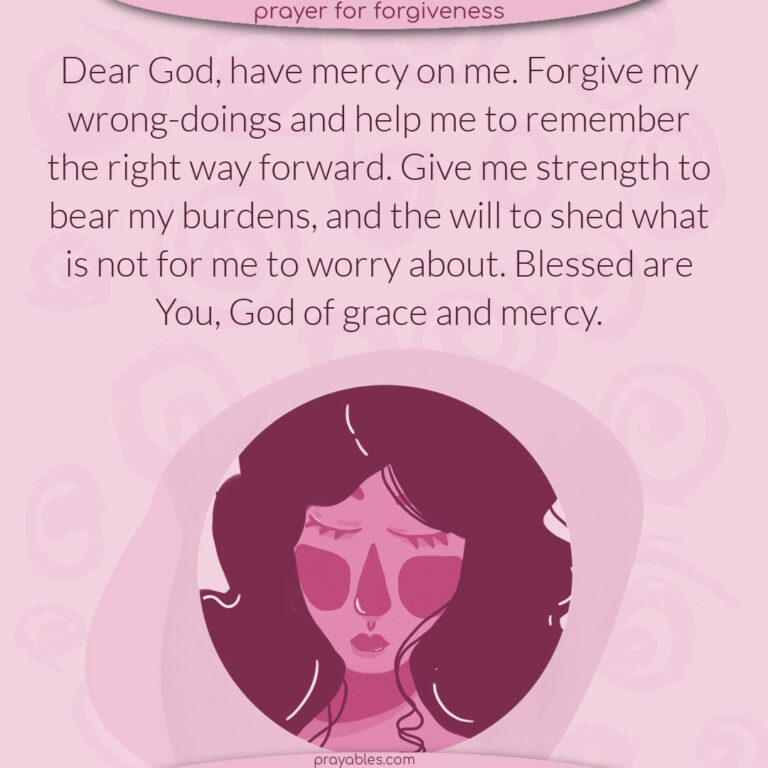 Prayer: Forgive My Wrongs - Prayables