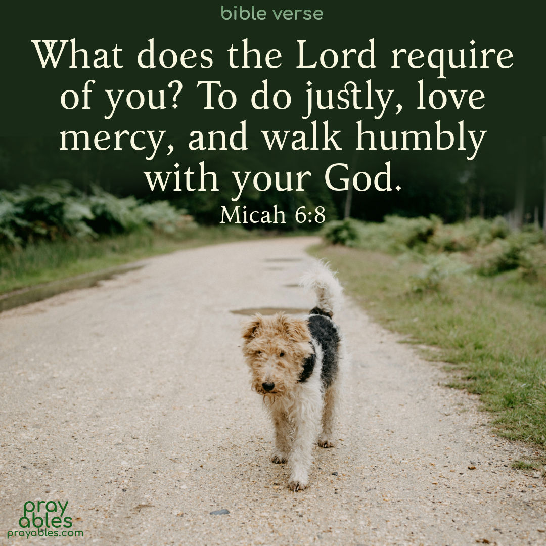 Bible: Micah 6:8 - Prayables