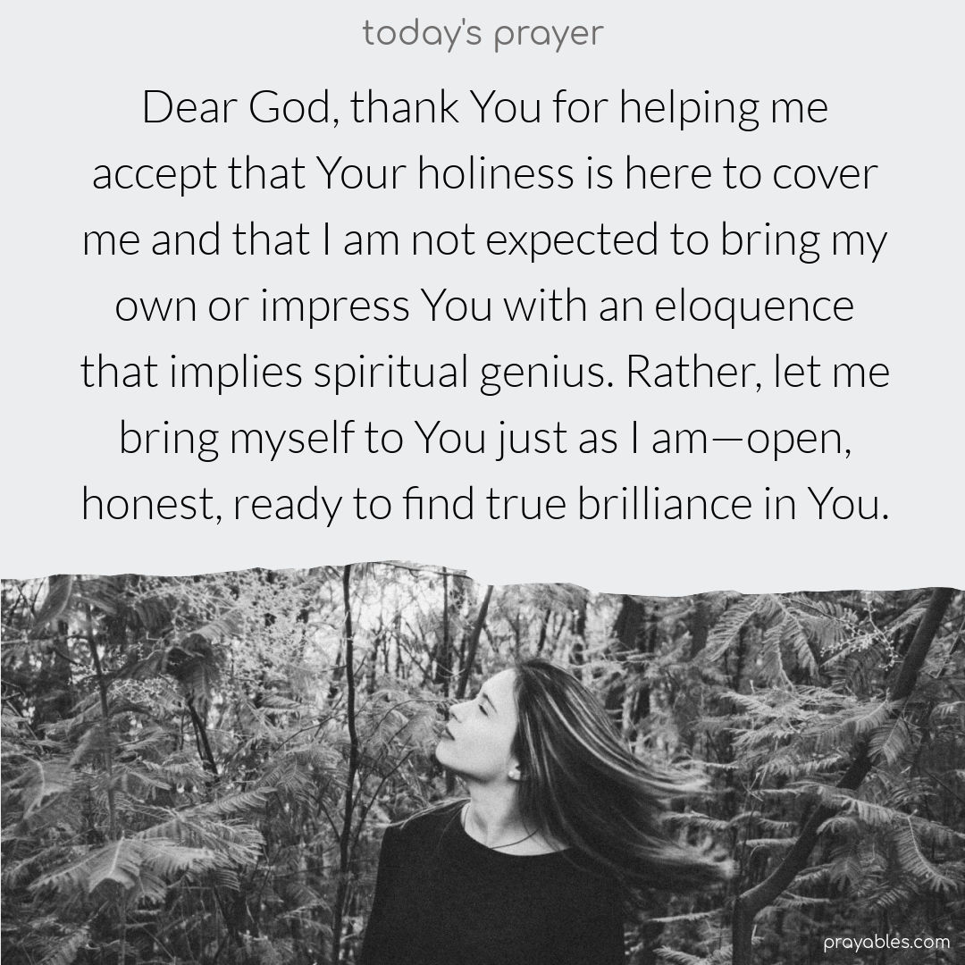 Prayer: Holiness Covers Me - Prayables