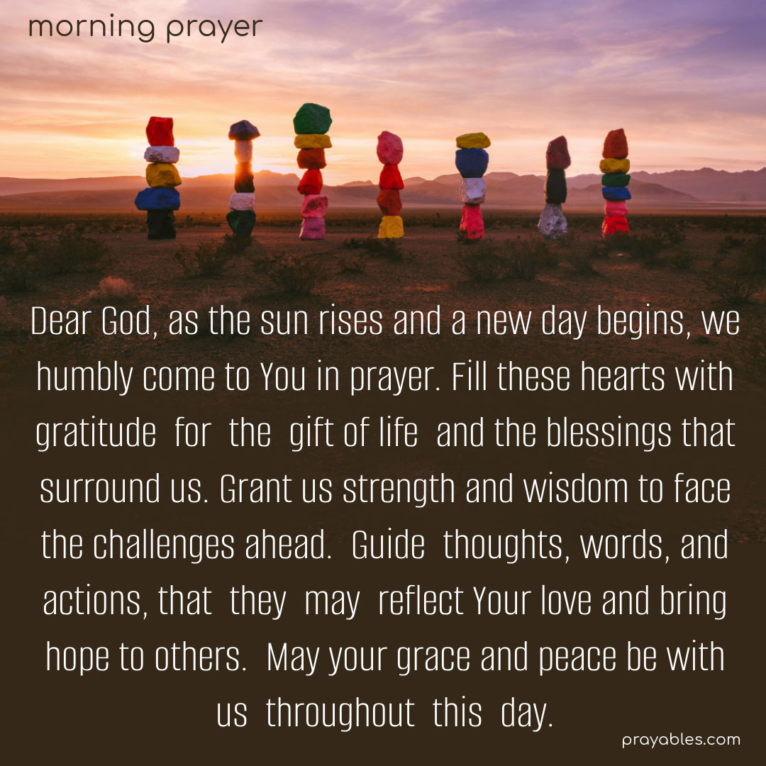 Prayer: Sun Rises - Prayables