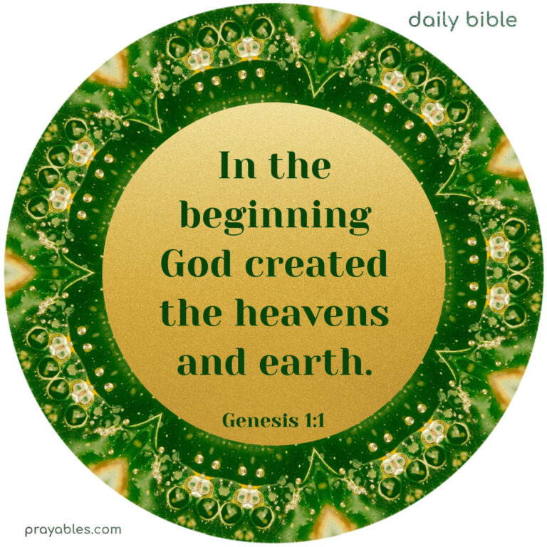 Bible: Genesis 1:1 - Prayables