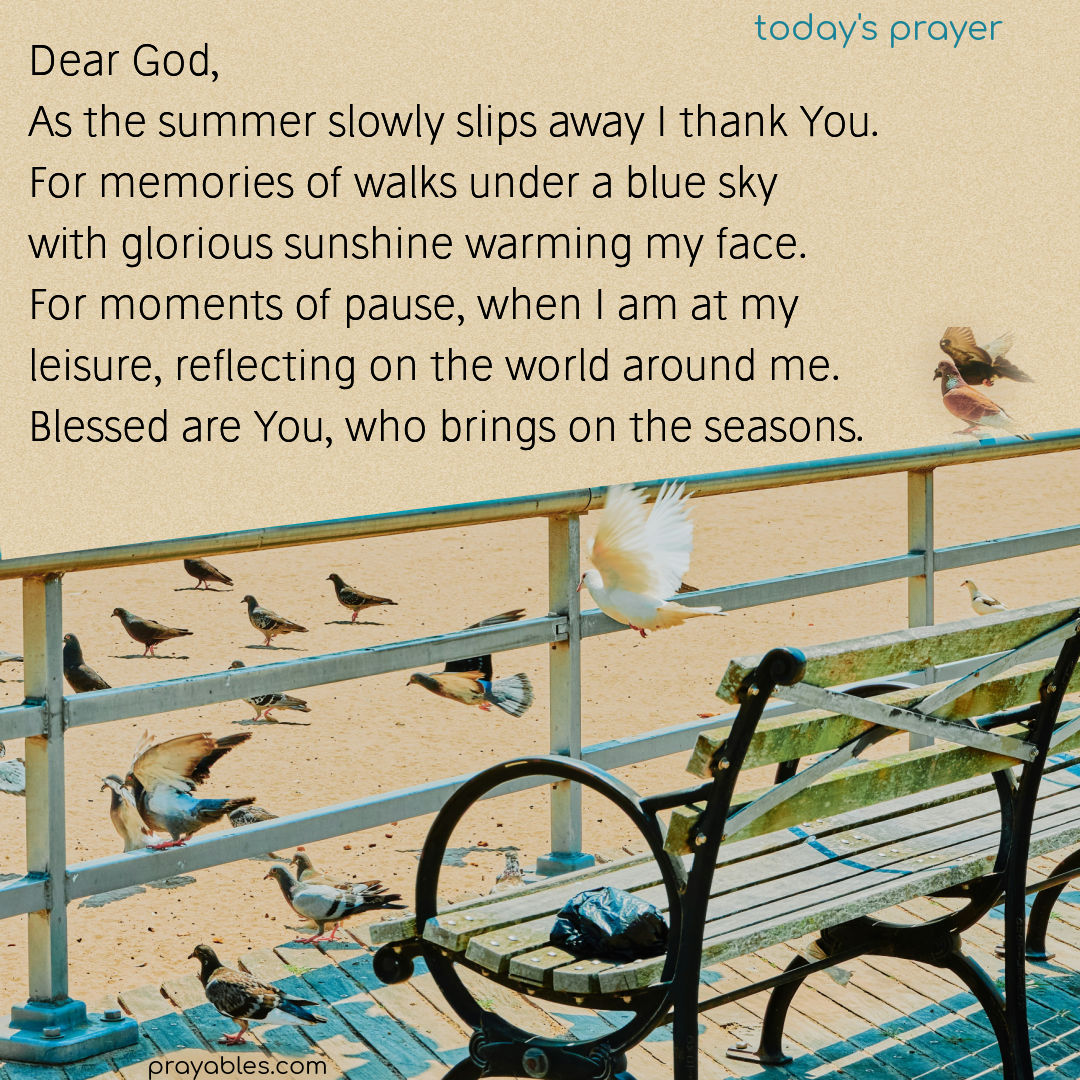 Prayer: Summer's End - Prayables