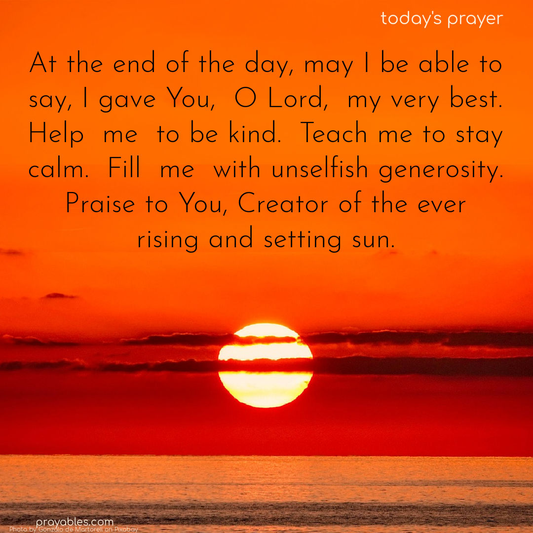 Prayer: Sunset Prayer - Prayables
