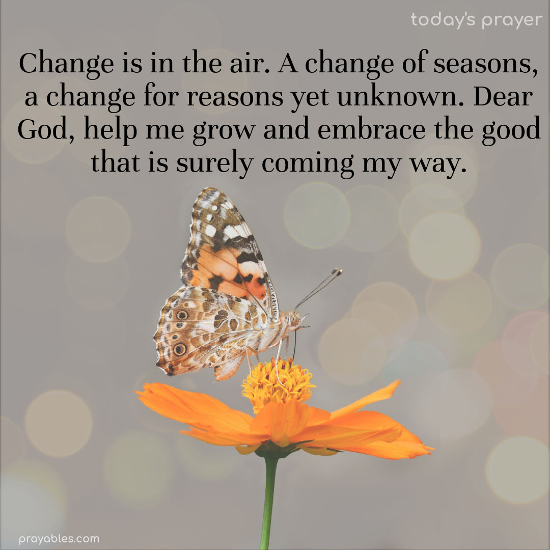 Prayer: Embrace Change - Prayables