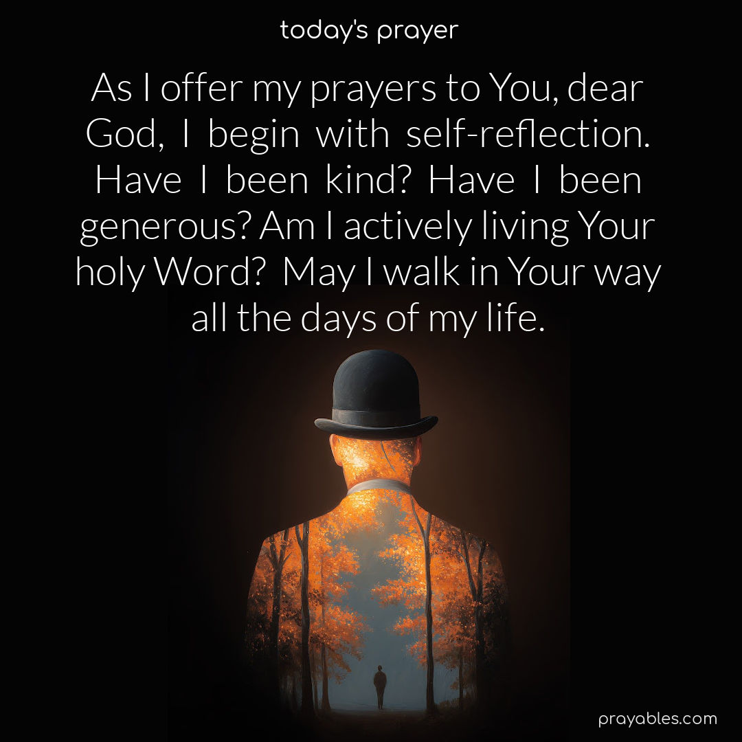 Prayer: Reflection on Self - Prayables