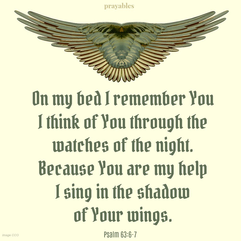 Bible Psalm 63 6 7 Prayables