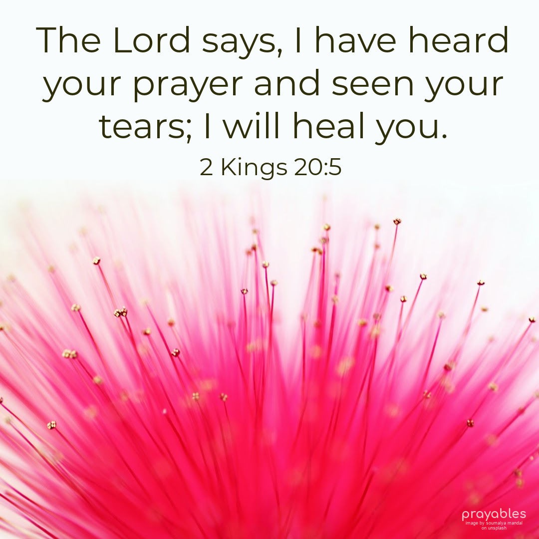 Bible 2 Kings 20 5 Prayables
