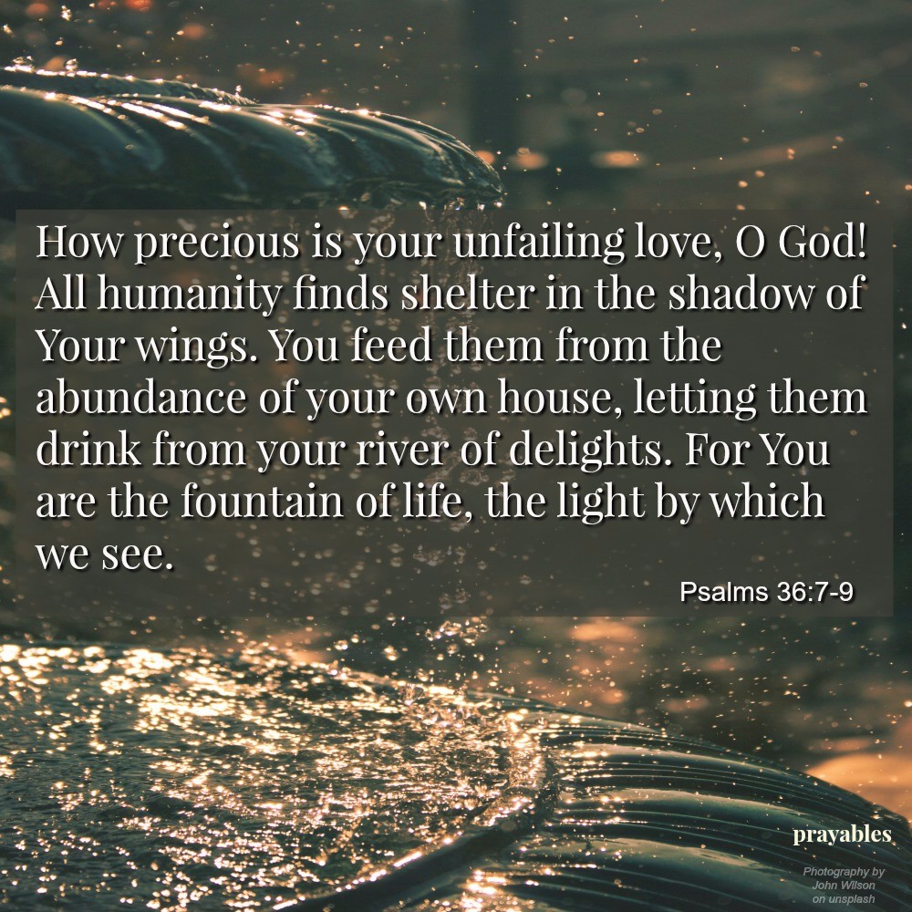 Bible Psalms 36 7 9 Prayables