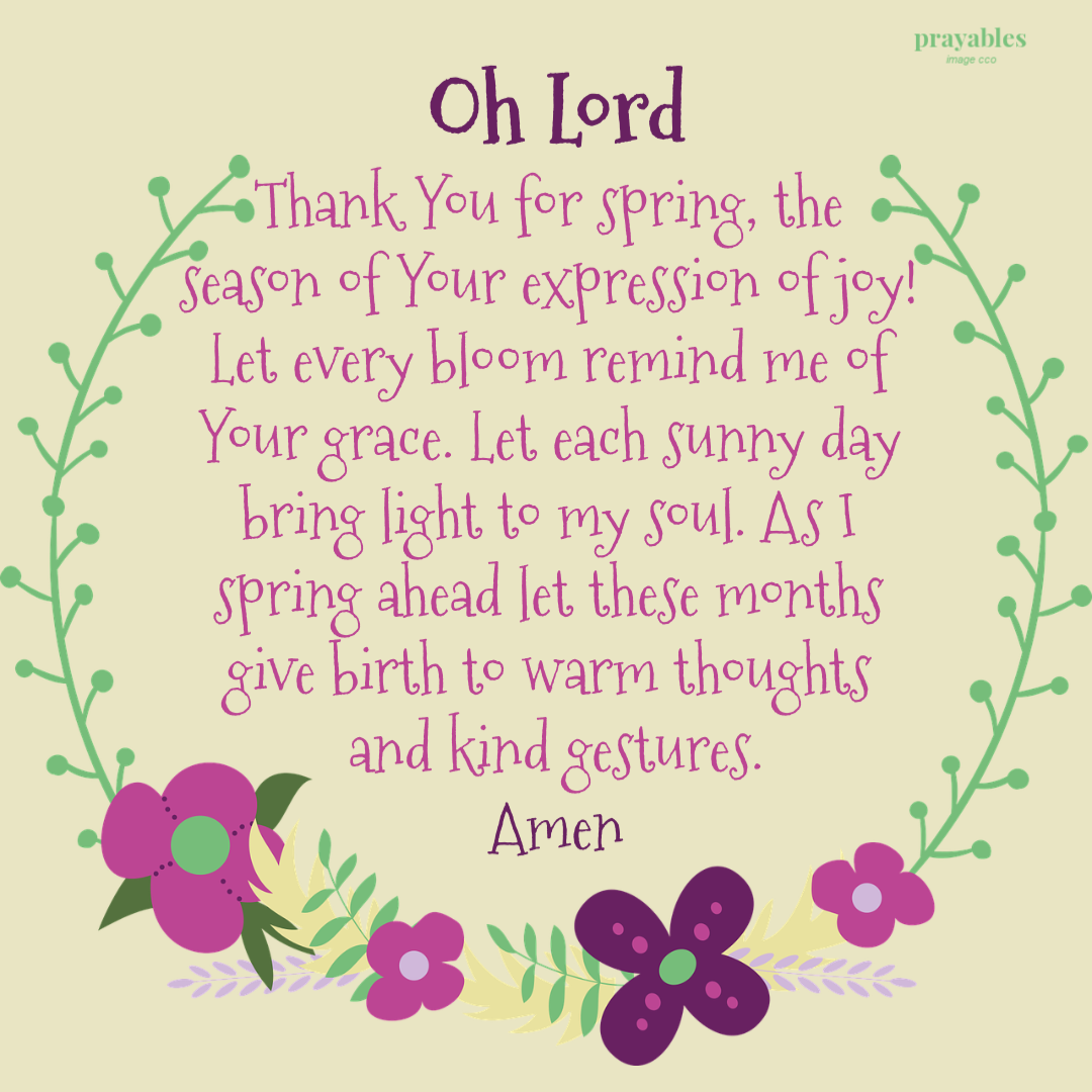 Prayer: Springtime - Prayables