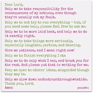 Prayer: Funny Prayer - Prayables