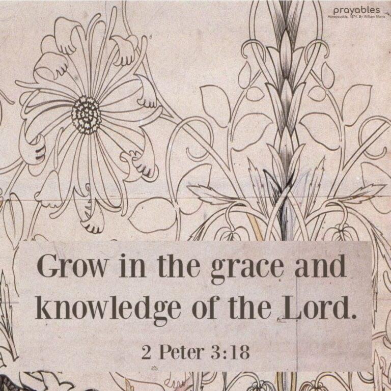 Bible: 2 Peter 3:18 - Prayables