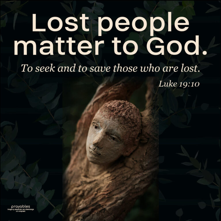 Bible Luke 19 10 Prayables