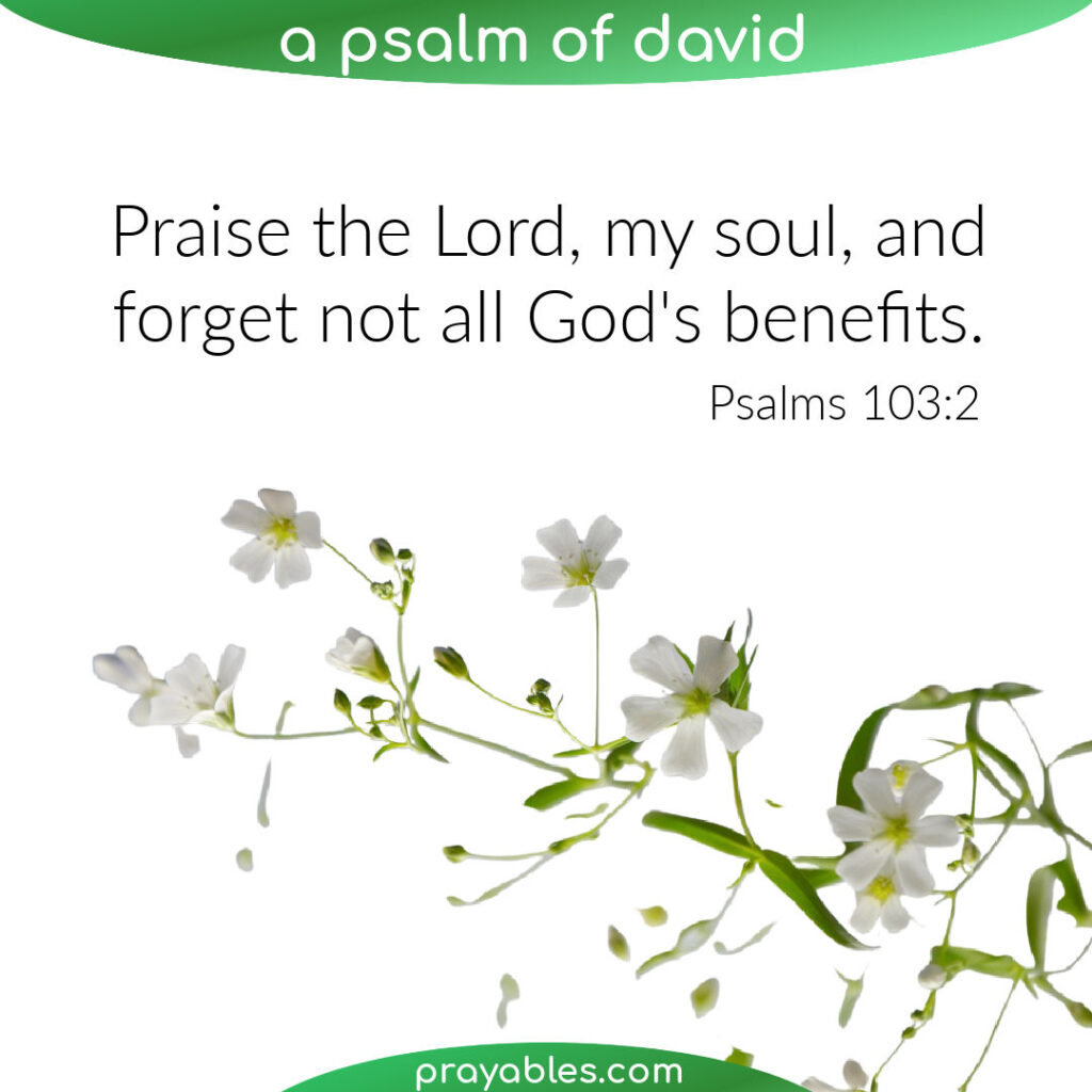Bible Psalm 103 2 Prayables