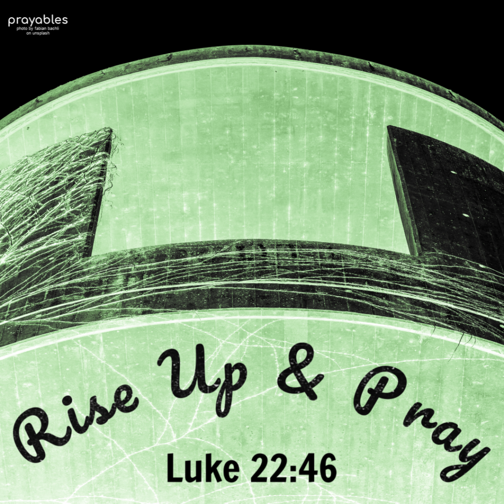 Bible Luke 22 46 Prayables