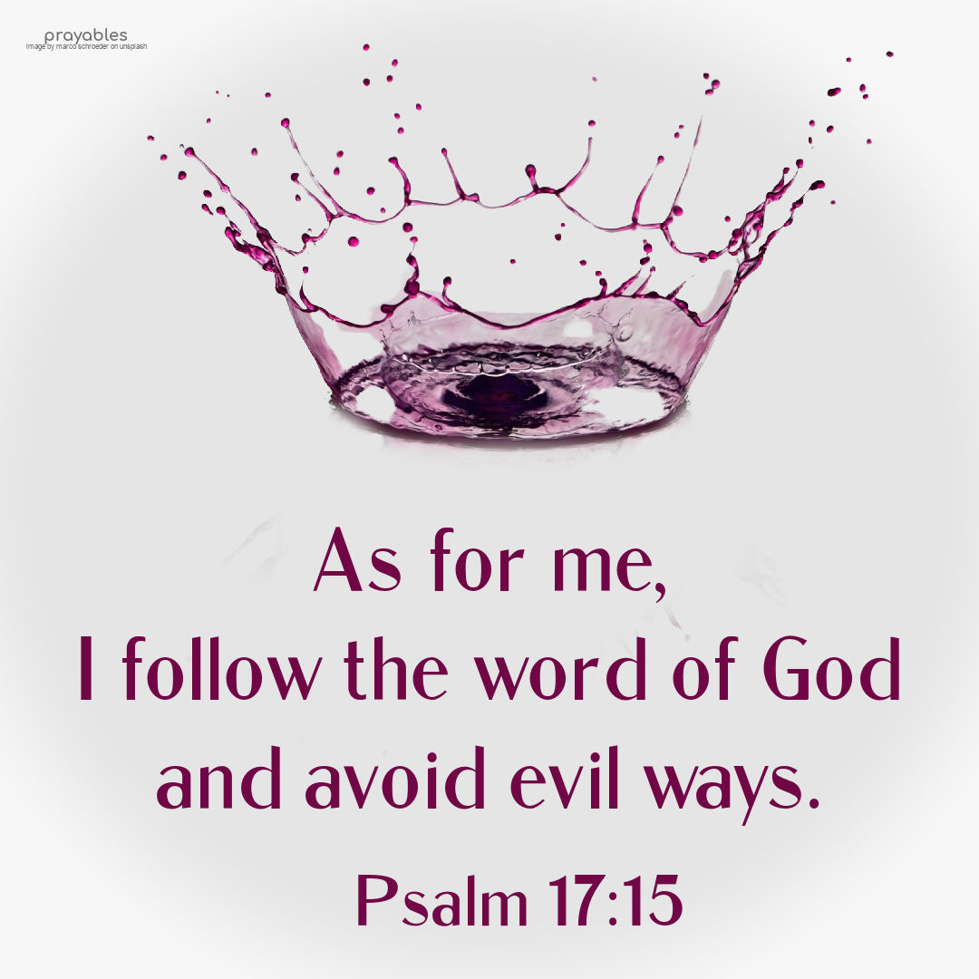 Bible: Psalm 17:15 - Prayables