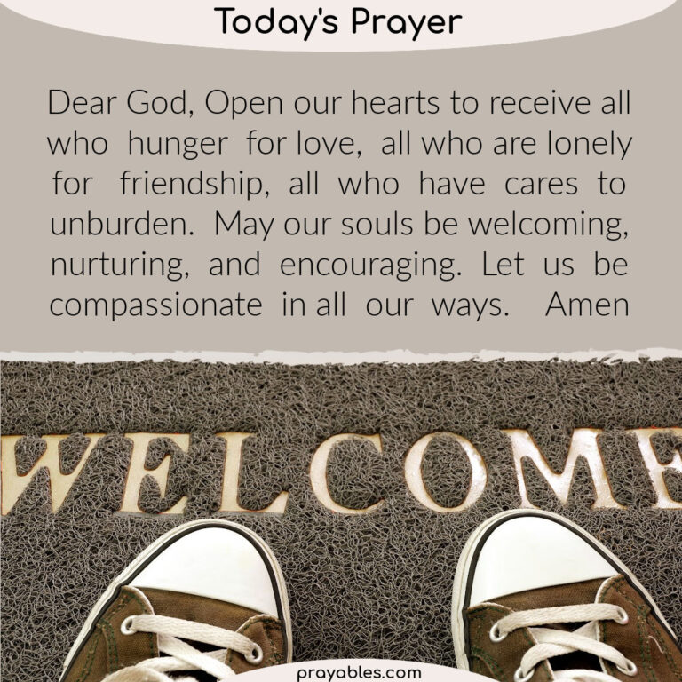 Prayer: Welcoming - Prayables