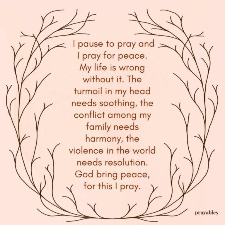 Prayer: Pause to Pray - Prayables