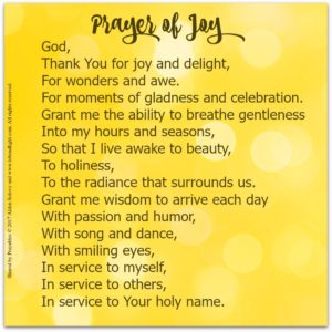 Prayer: Prayer of Joy - Prayables